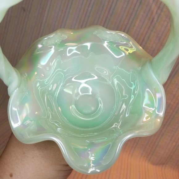 Fenton | Art | Vintage 99s Fenton Art Jadeite Opalescent Jade Green ...